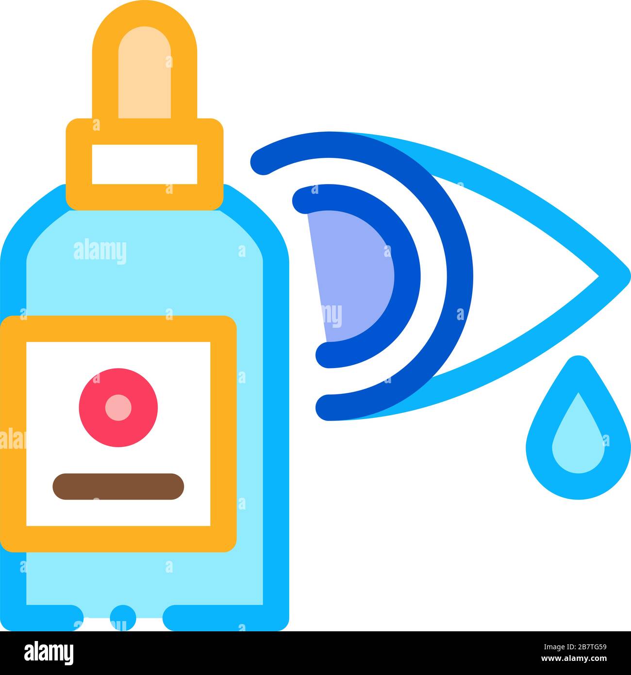 Eye Drops Icon Vector Outline Illustration Stock Vector Image & Art - Alamy