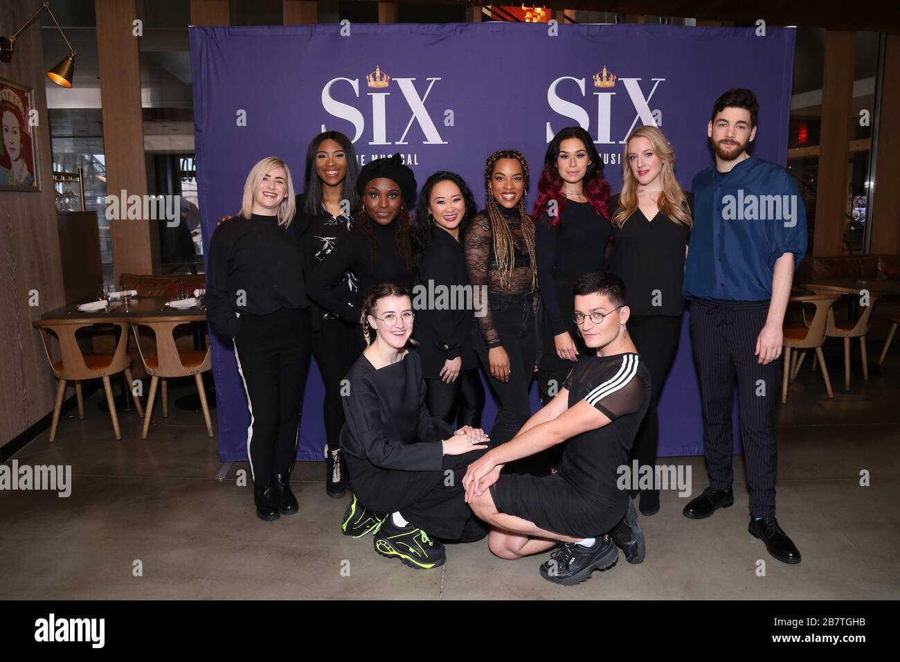 Six the musical cast photo call hi-res stock photography and images - Alamy