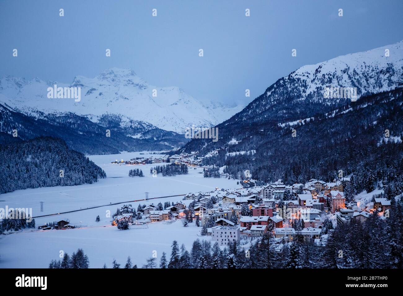 View of st moritz hi-res stock photography and images - Alamy