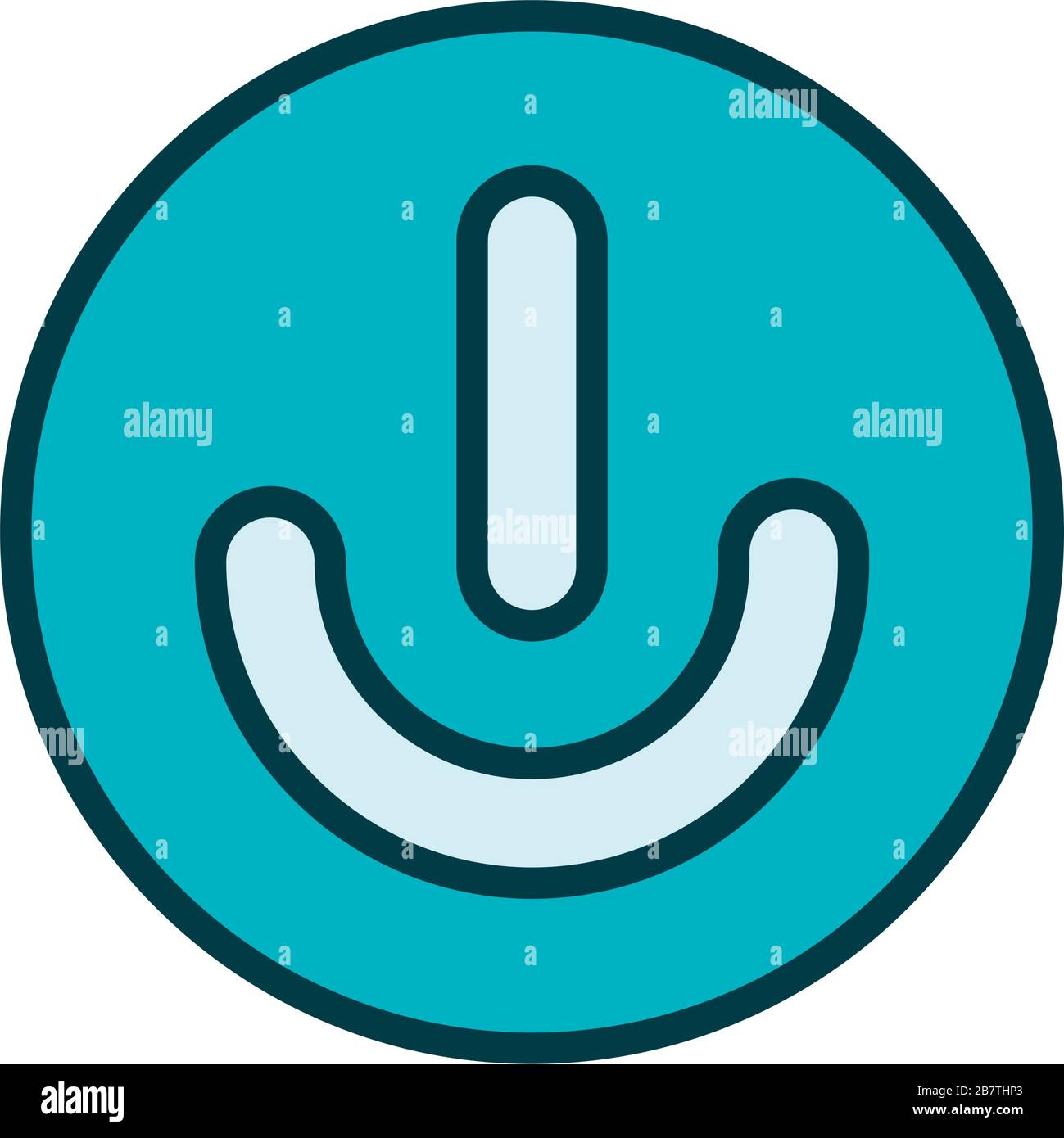 power button line style icon Stock Vector Image & Art - Alamy