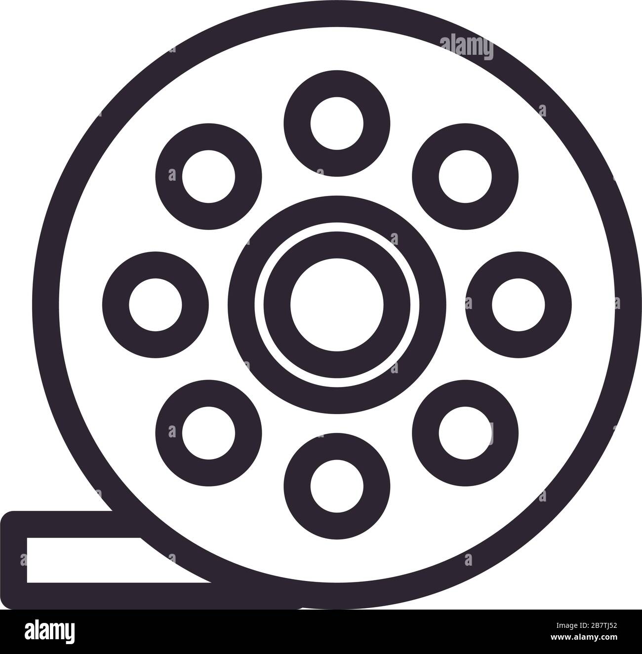 tape film record line style icon Stock Vector Image & Art - Alamy