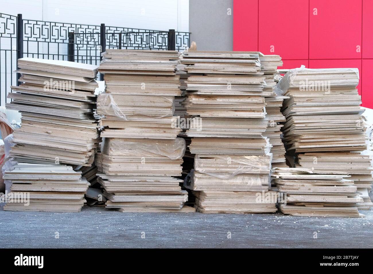 Construction site debris pile waste hi-res stock photography and images ...