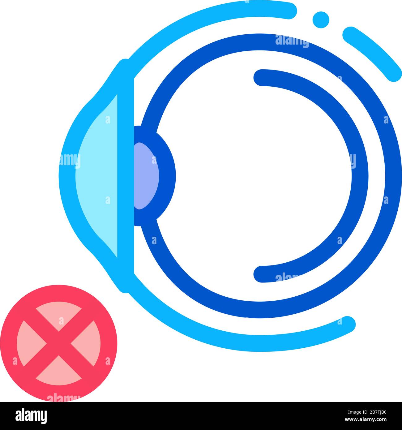 Eyeball Glaucoma Icon Vector Outline Illustration Stock Vector Image ...