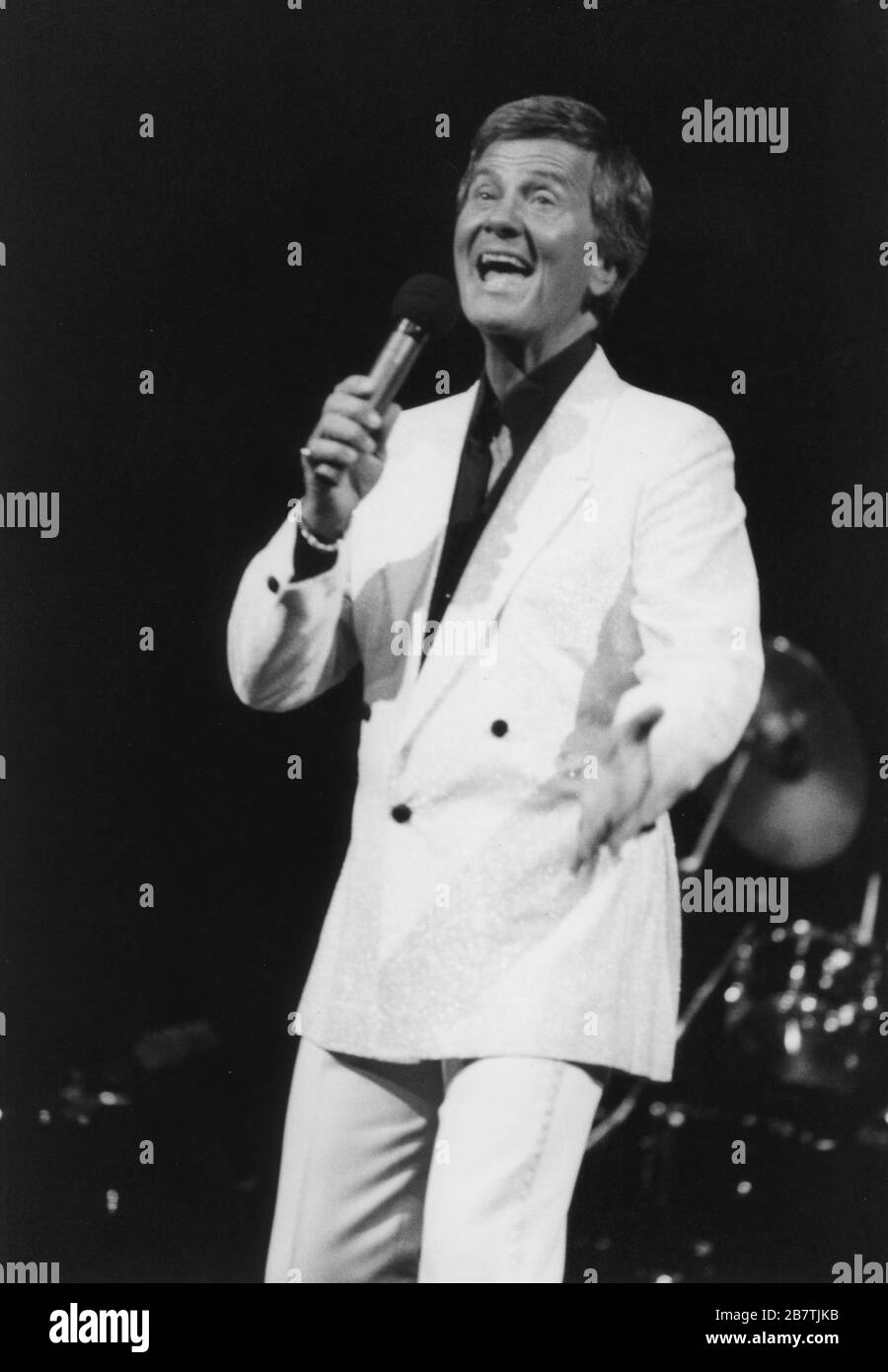 Singer pat boone Black and White Stock Photos & Images - Alamy