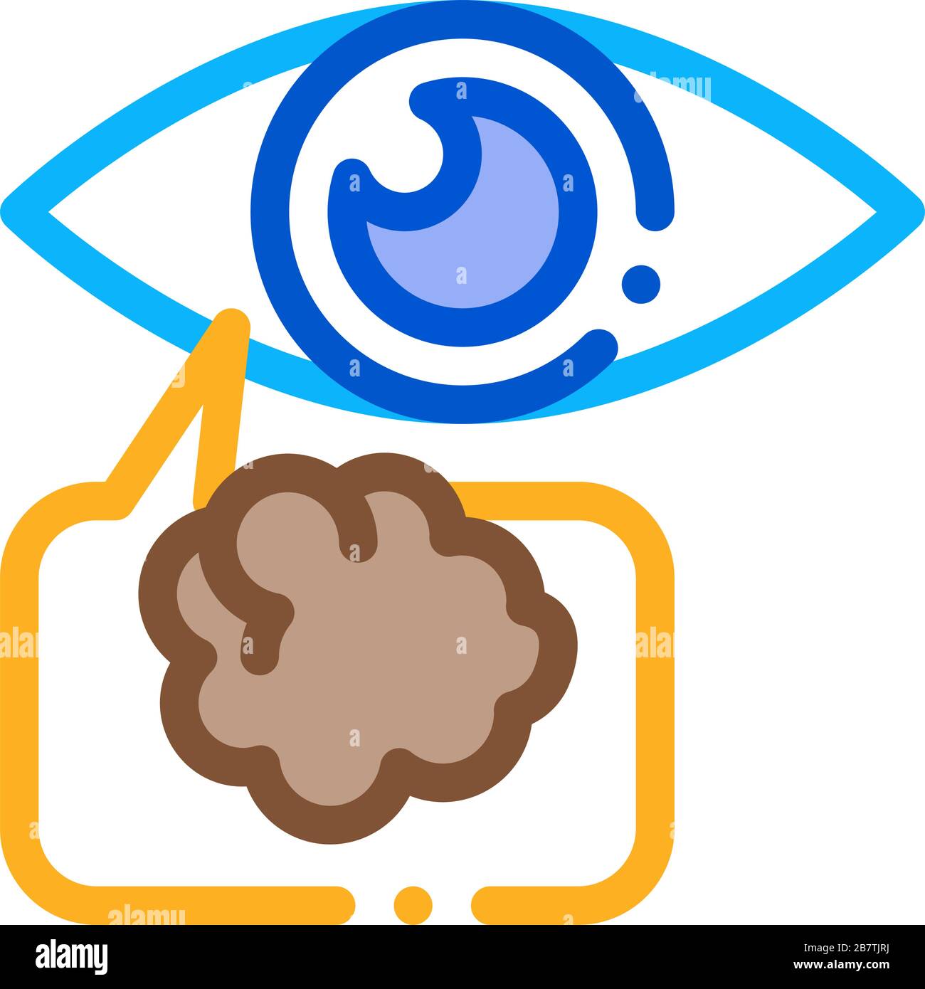 Poor Eyesight Icon Vector Outline Illustration Stock Vector Image & Art ...