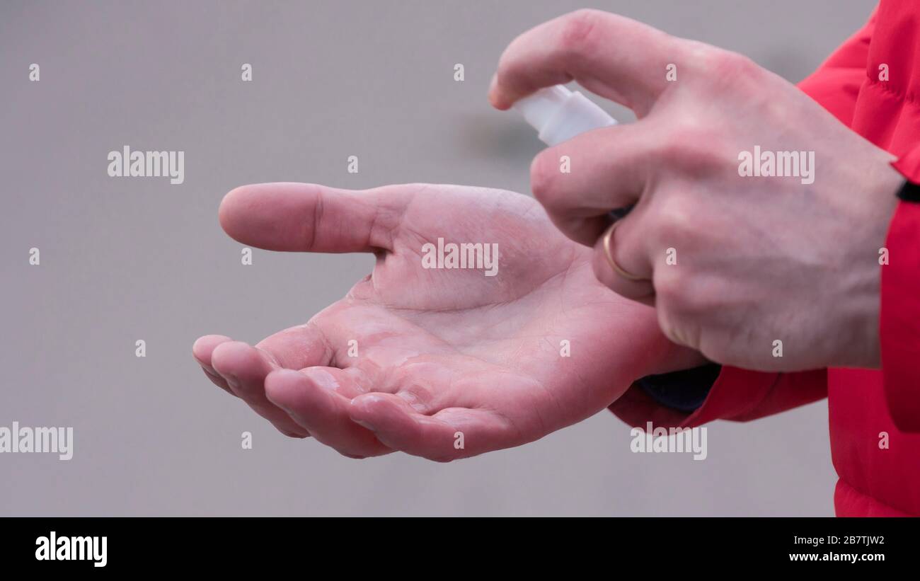 Finger spray hi-res stock photography and images - Alamy