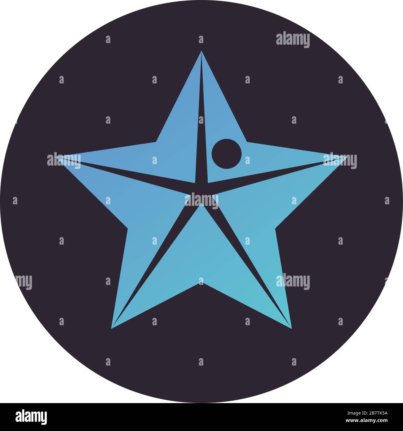 star in label block style icon Stock Vector Image & Art - Alamy