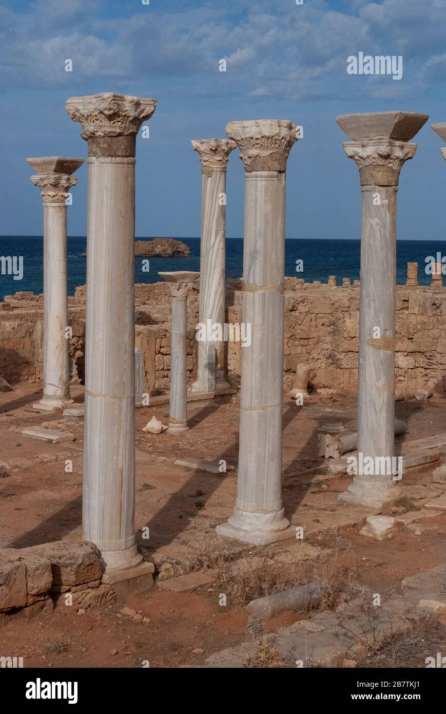Ancient ruins of the early Christian Church at Apollonia, Libya, Oct ...