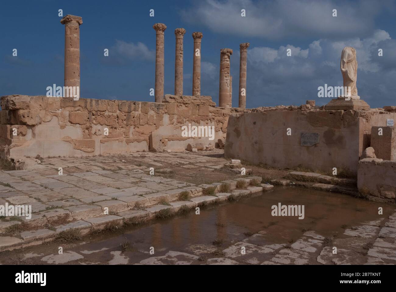 Ancient Roman remains of the Fountain of Flavius Juius, the UNESCO ...