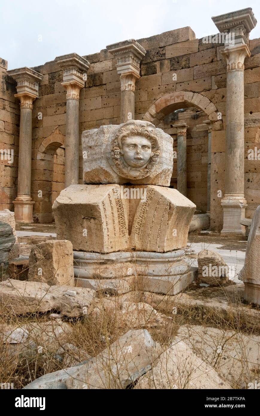 The remains of the ancient Roman Severan Forum, a central meeting place ...