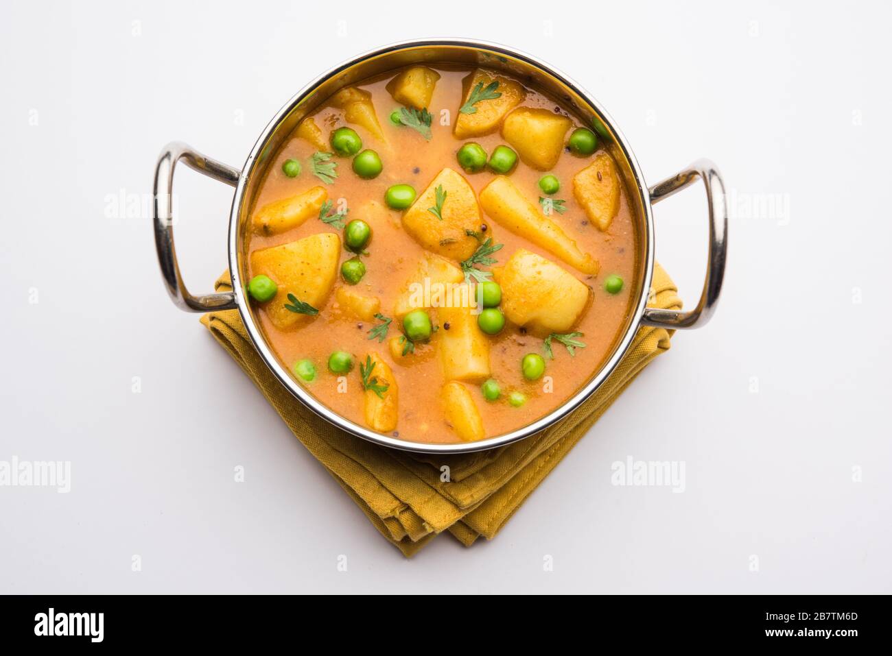 Aloo Puri or Potato curry with fried Poori, popular Indian breakfast ...