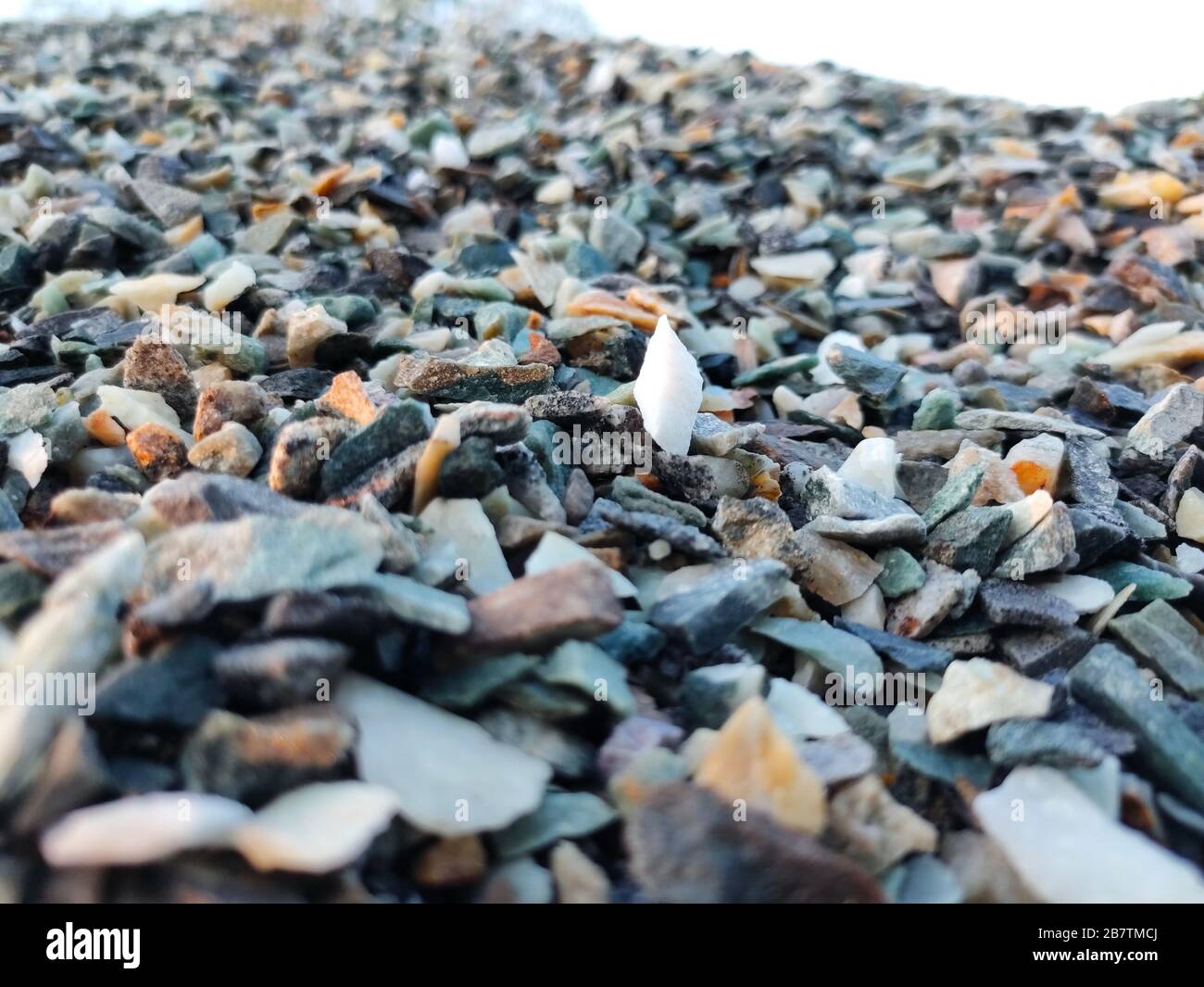 Stack of broken stones.Big pile of broken Rocks and Boulders.Pile stack ...