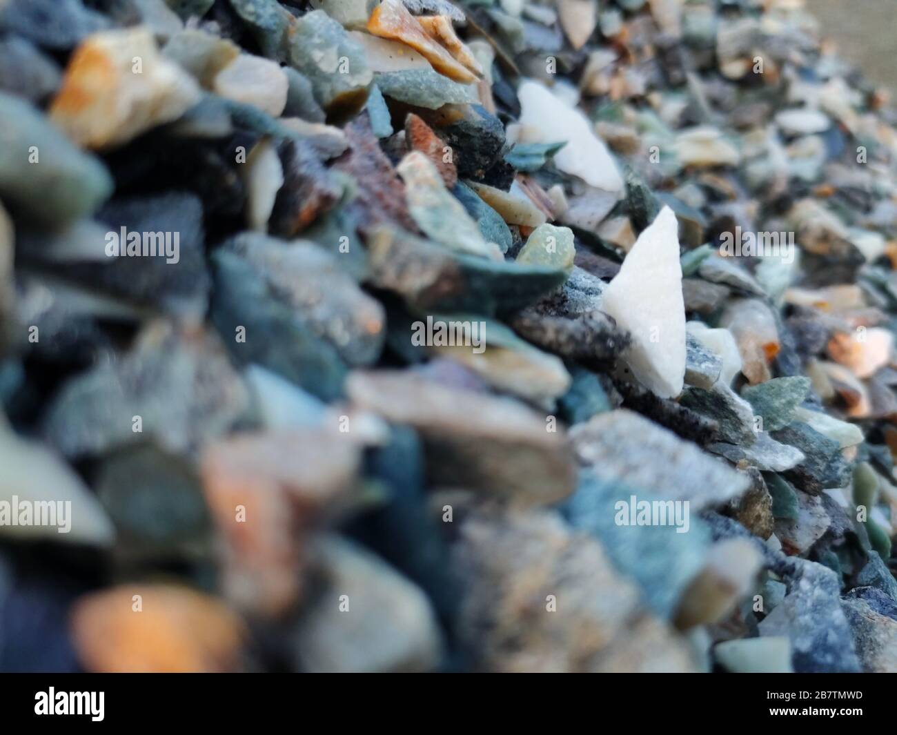 Stack of broken stones.Big pile of broken Rocks and Boulders.Pile stack ...