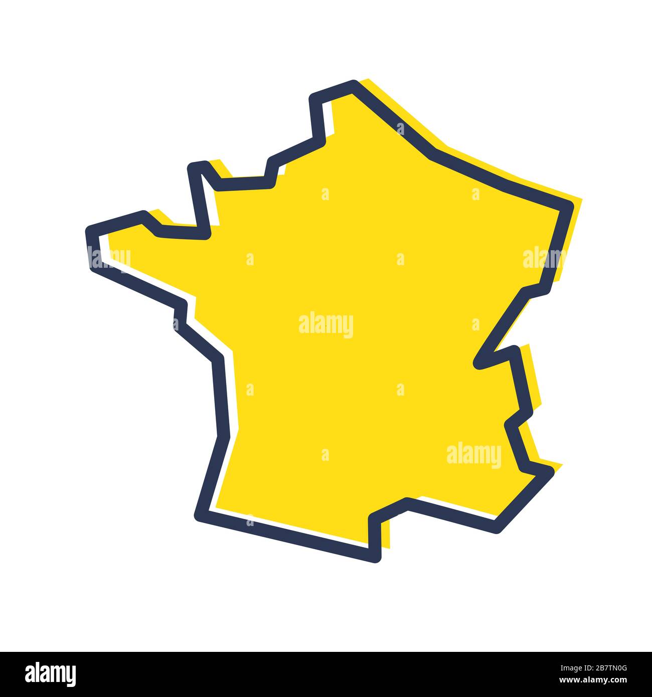 Map europe france Cut Out Stock Images & Pictures - Alamy