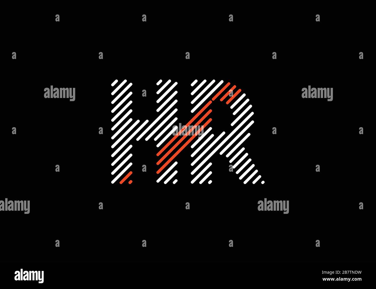 Line art Initial Letter Logo design vector template, Graphic Alphabet ...