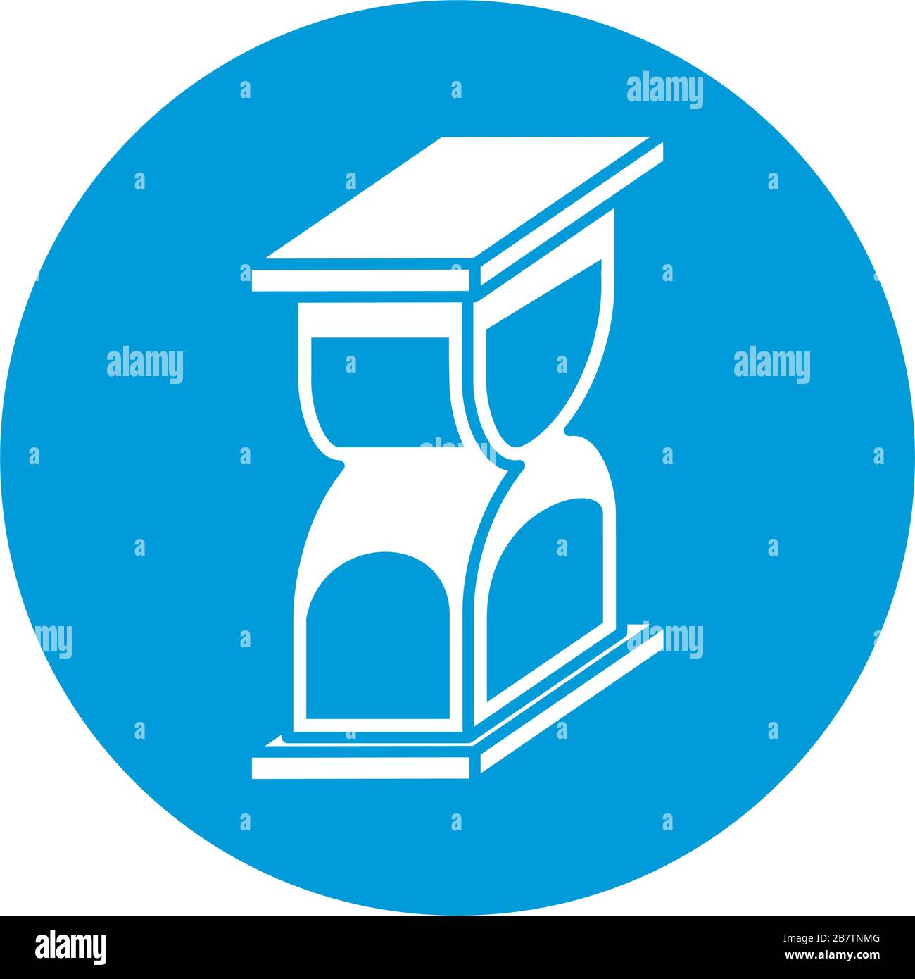 hourglass time block style icon Stock Vector Image & Art - Alamy