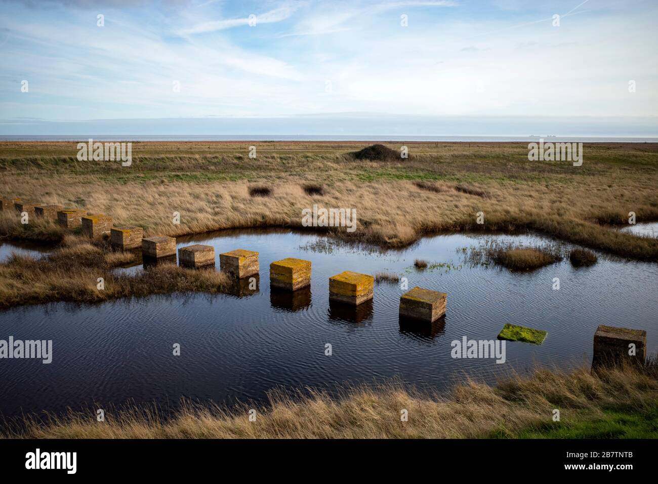 Ww2 anti invasion concrete blocks shingle hi-res stock photography and ...