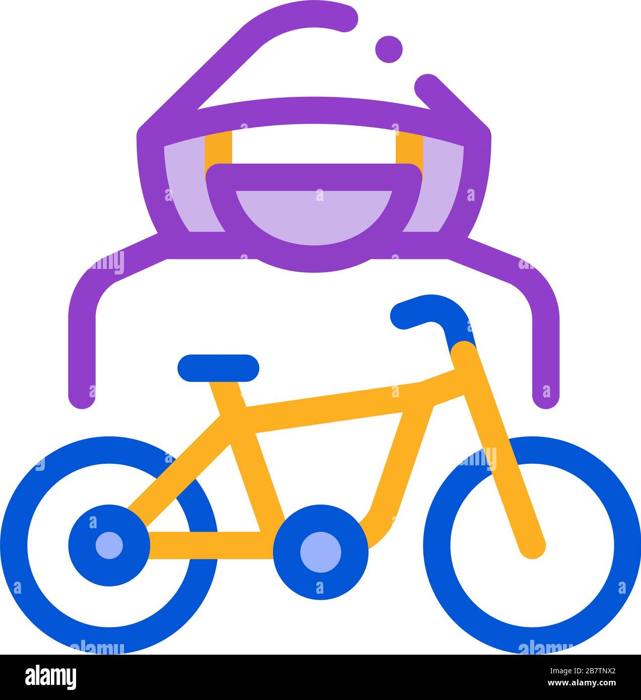Bike Theft Icon Vector Outline Illustration Stock Vector Image & Art ...