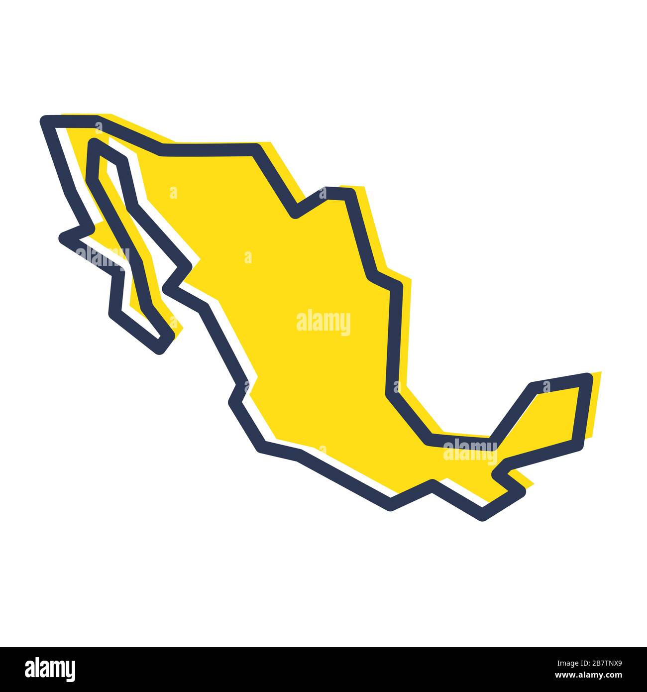 Map of mexico Stock Vector Images - Alamy