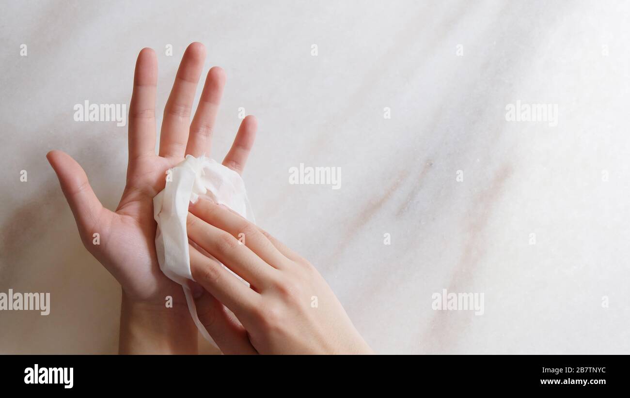 Wet wipe hi-res stock photography and images - Alamy