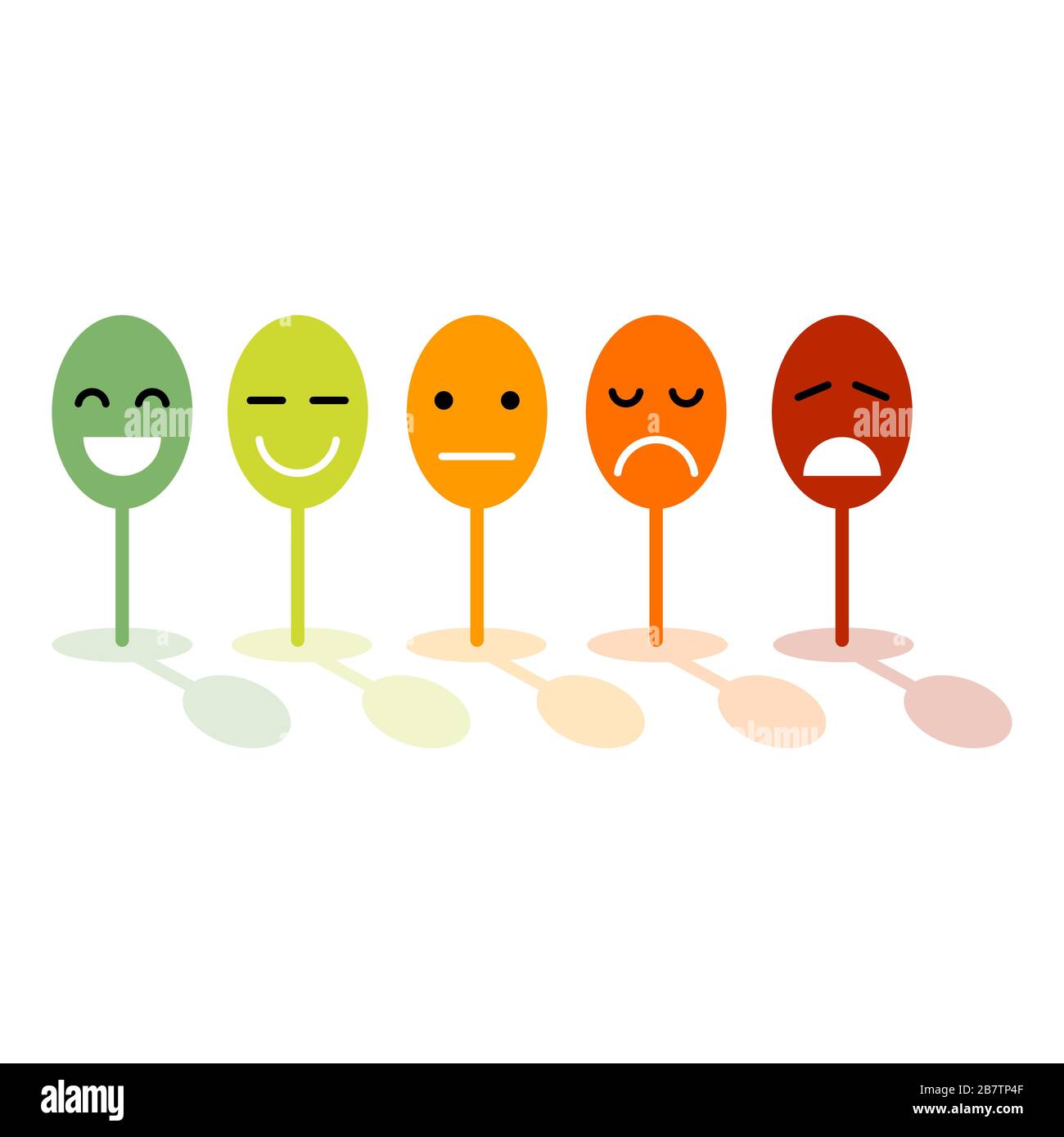 Feedback design concept and emotions vector illustration Stock Vector ...