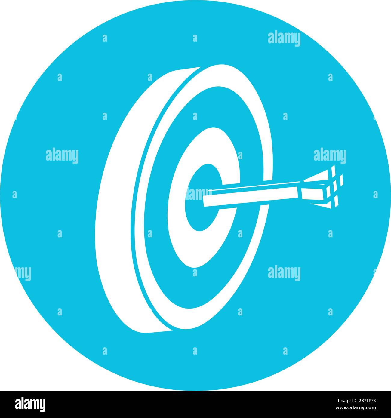 target arrow block style icon Stock Vector Image & Art - Alamy