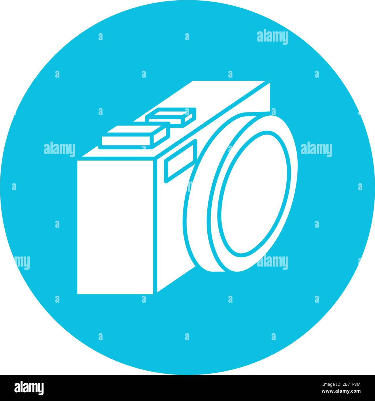 camera photographic block style icon Stock Vector Image & Art - Alamy