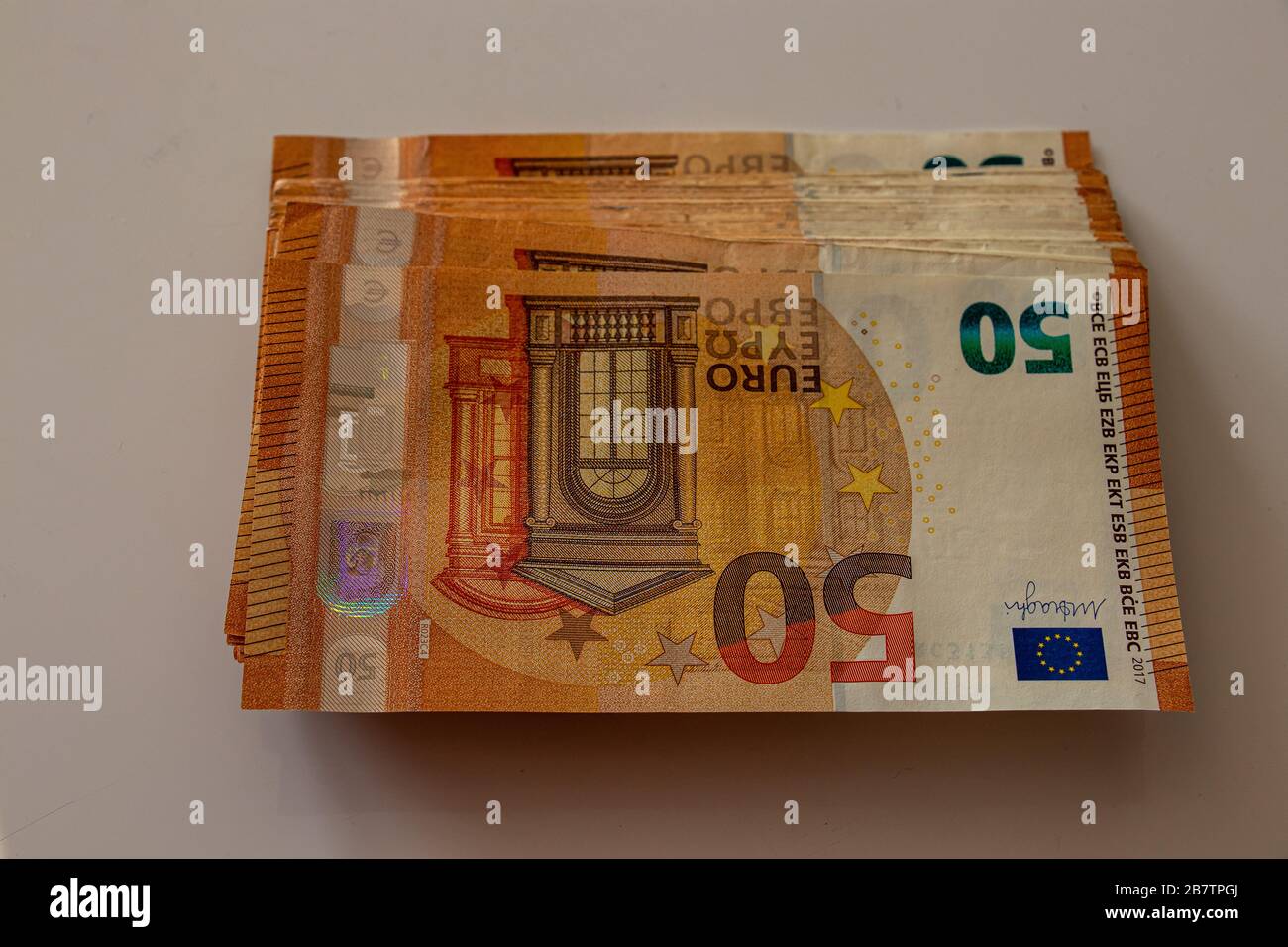 50 euro on table hi-res stock photography and images - Alamy