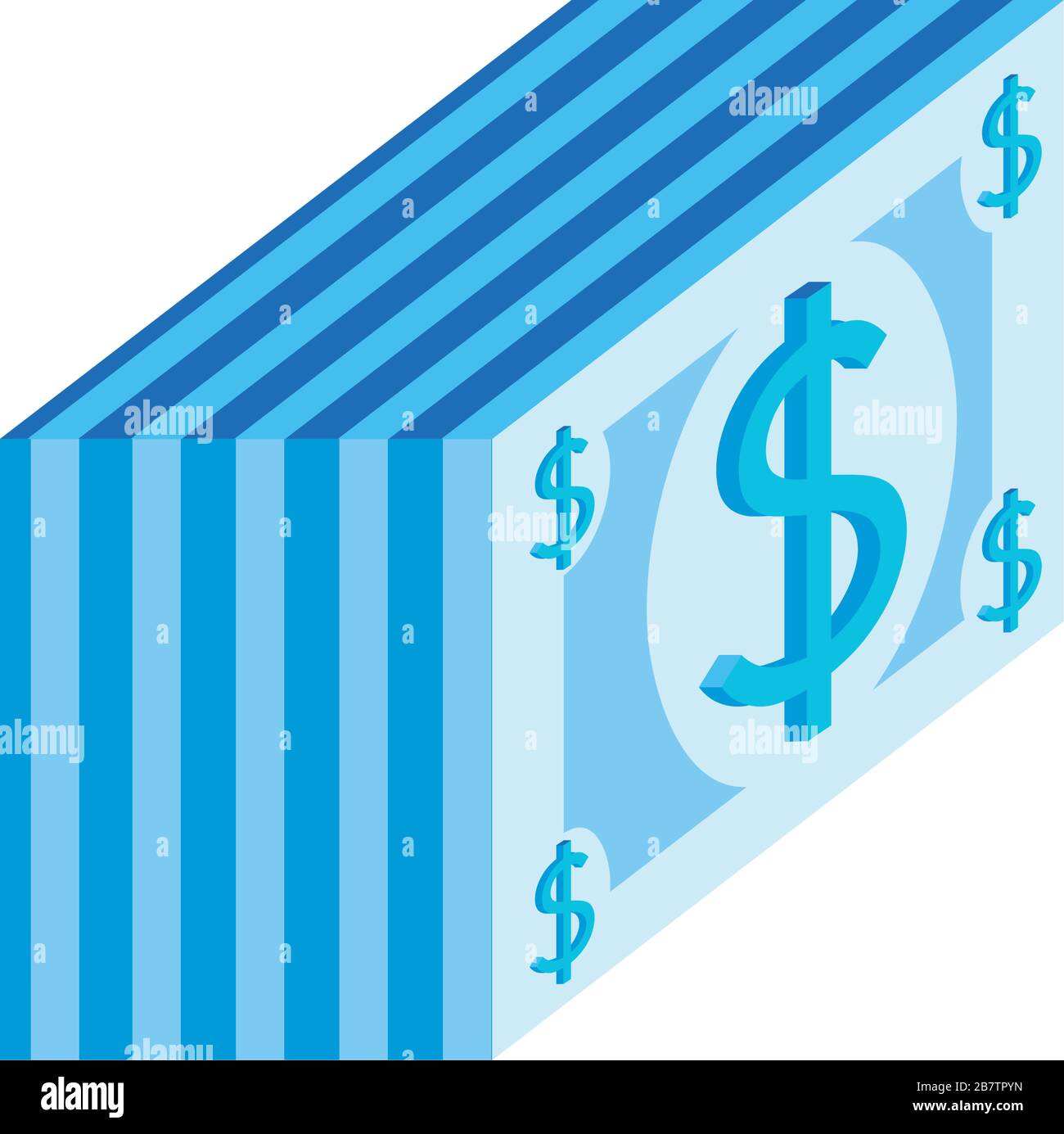 Bills dollars isometric hi-res stock photography and images - Alamy