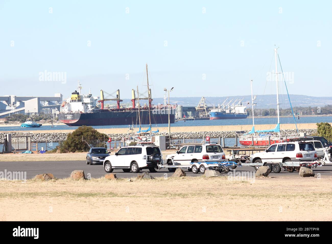 Bunbury Western Australia overview of the ocean Stock Photo - Alamy