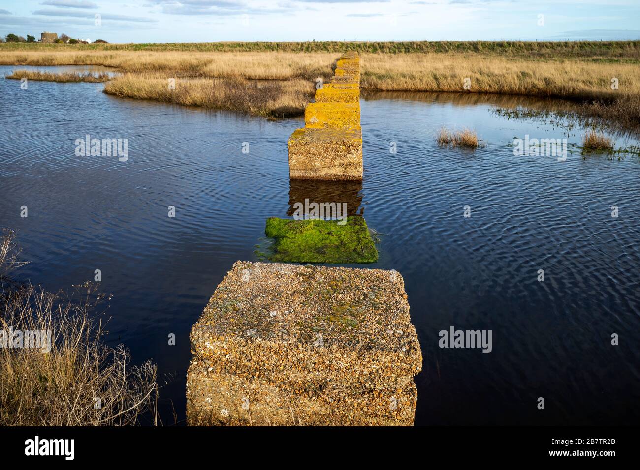 Ww2 anti invasion concrete blocks shingle hi-res stock photography and ...