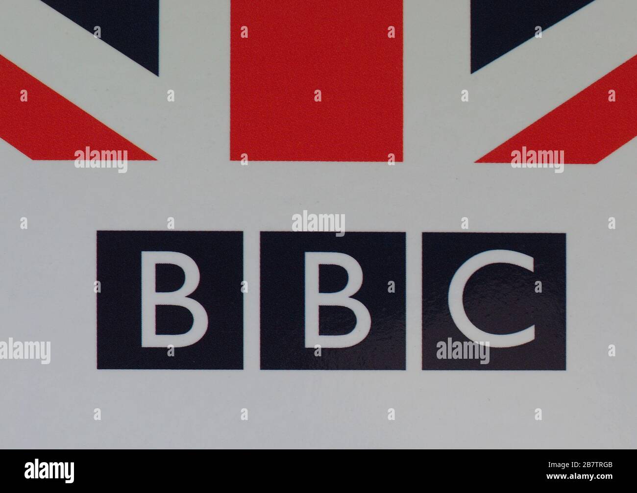 LONDON, UK - CIRCA FEBRUARY 2020: BBC sign on language learning book ...