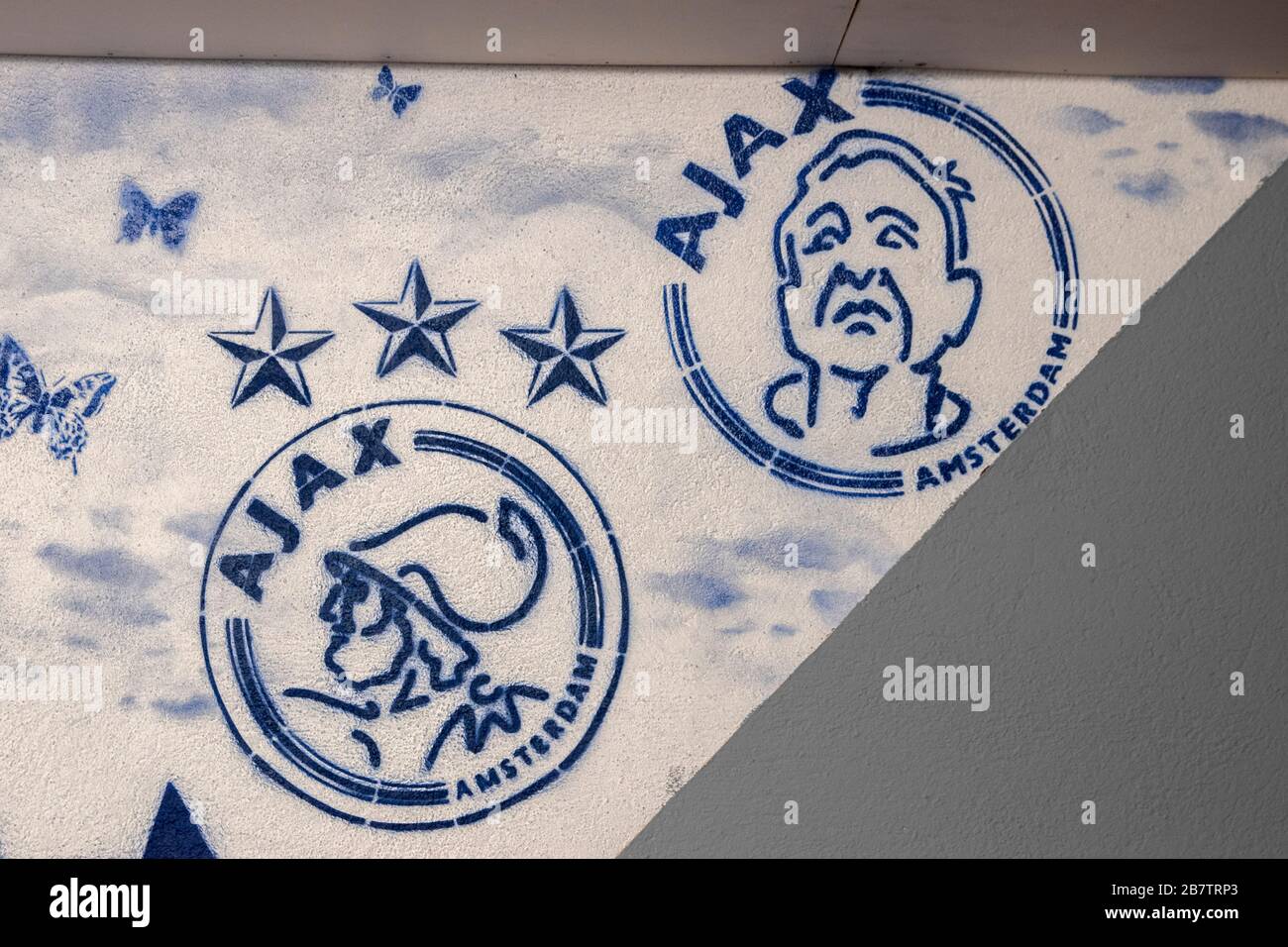 Delfts Blue Ajax Logo At Amsterdam The Netherlands 2020 Stock Photo - Alamy