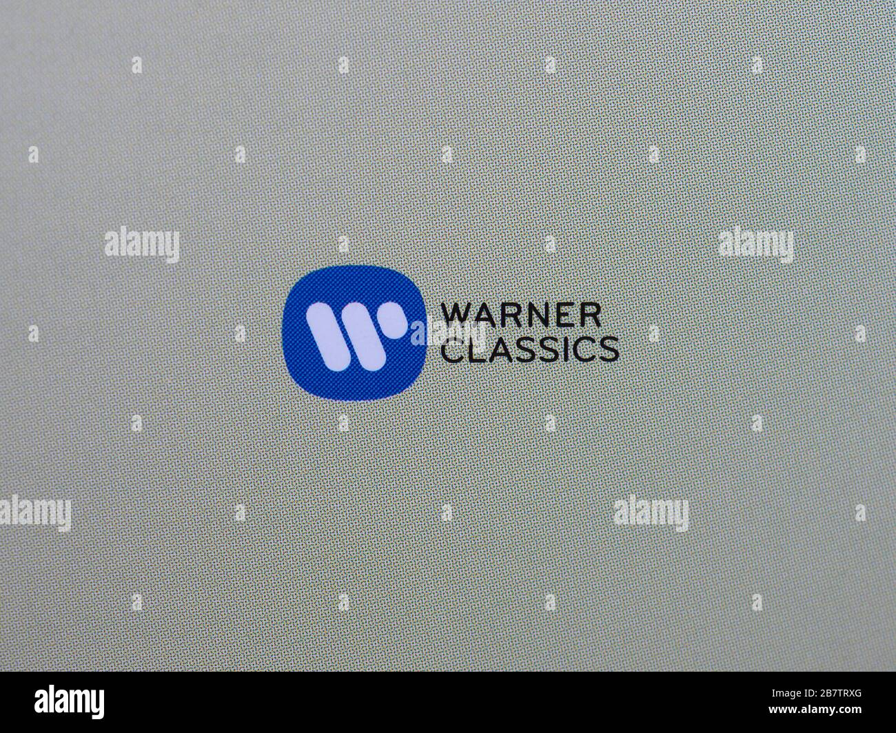 LOS ANGELES, USA - CIRCA MARCH 2020: Warner Classics sign on music CD ...