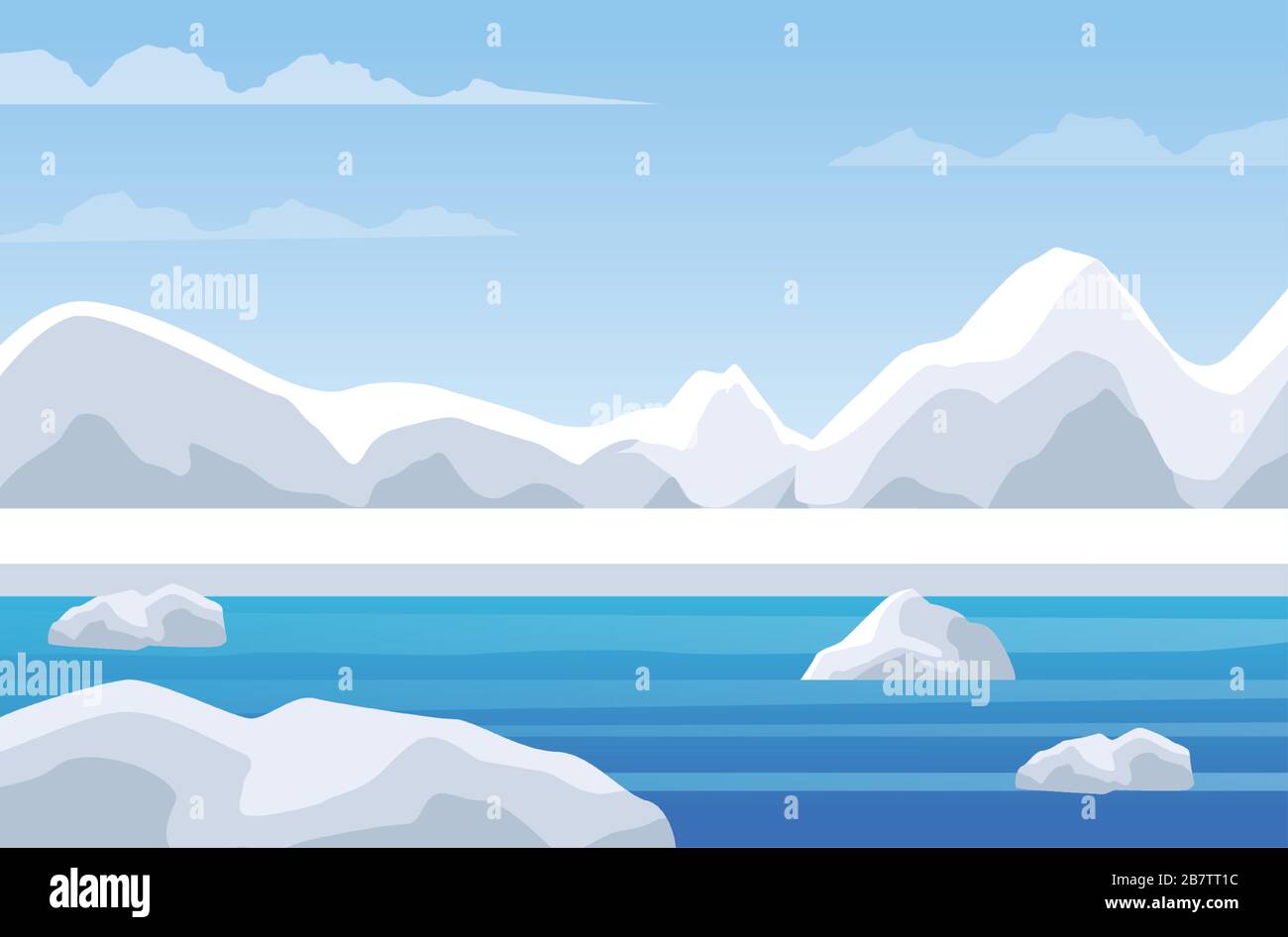 Countryside park snow Stock Vector Images - Alamy