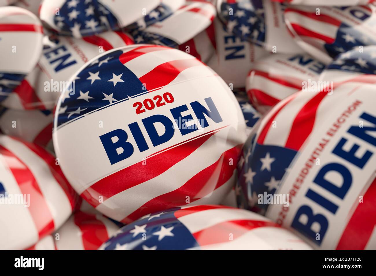 WASHINGTON, DC - MARCH 18, 2020: Illustration of presidential campaign ...
