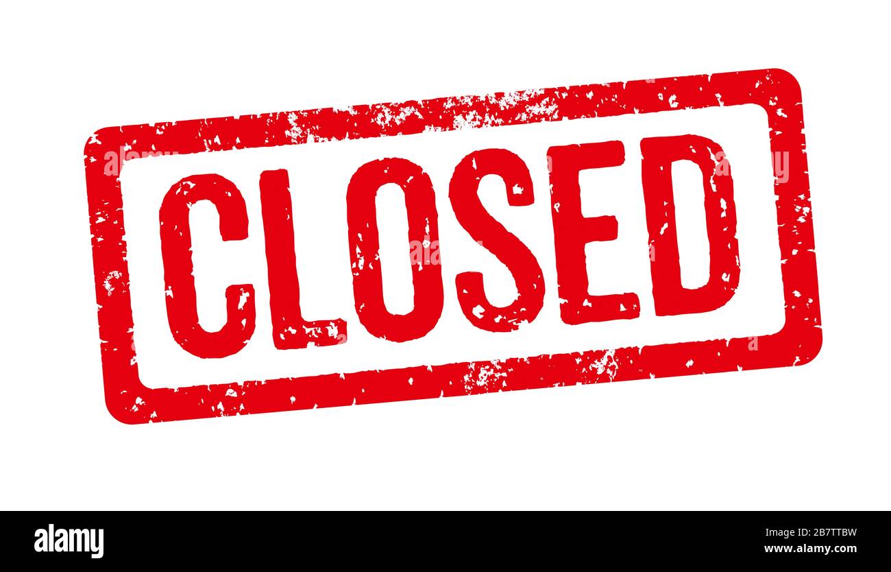 Closed rubber stamp hi-res stock photography and images - Alamy