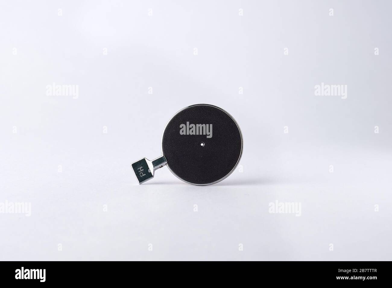 Pinhole of optometrist medical tool for test vision isolated white ...