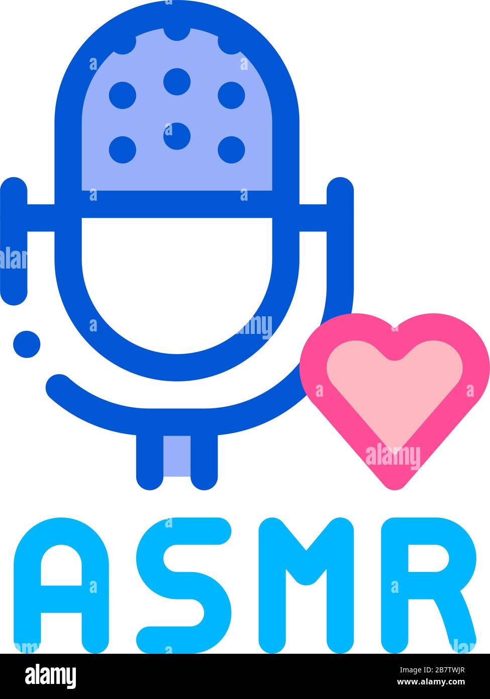 Sound in Microphone Asmr Icon Vector Outline Stock Vector Image & Art ...