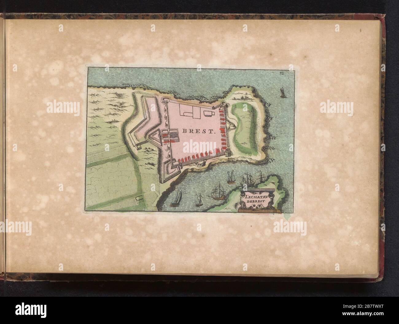 Antique map of brest hi-res stock photography and images - Alamy