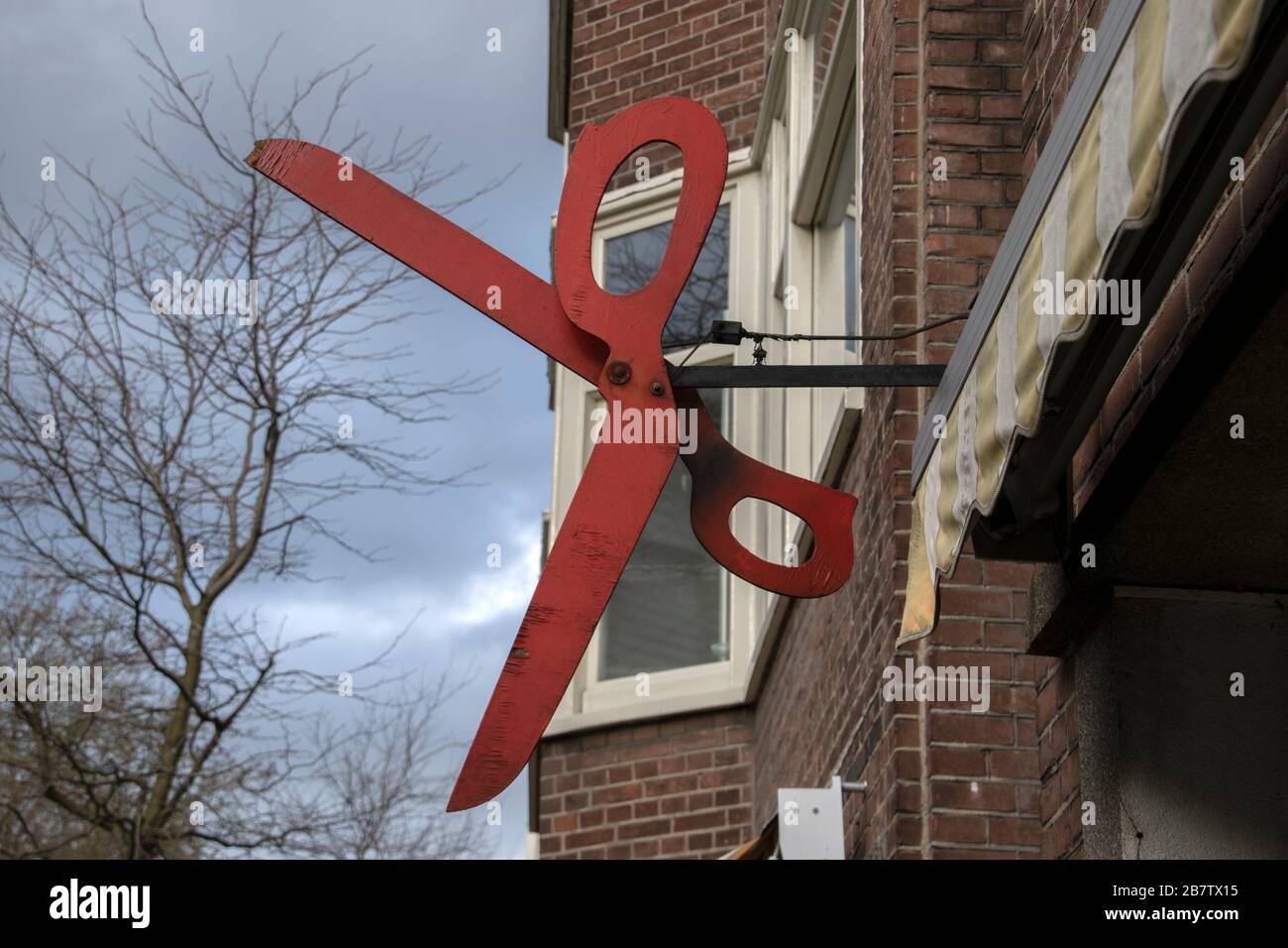 Funny Scissors Sign At Amsterdam The Netherlands 2019 Stock Photo - Alamy