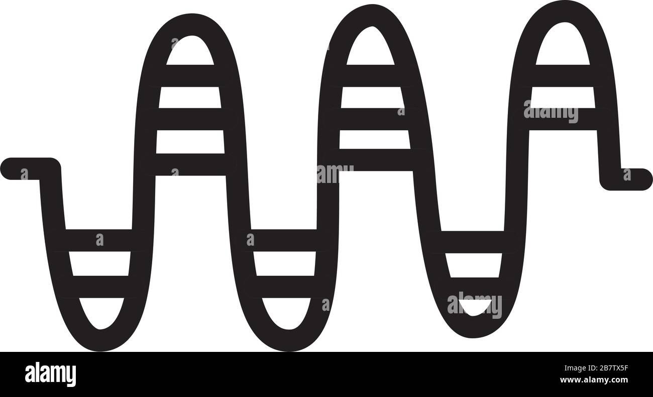 waving and pulsing sound line style icon vector illustration Stock ...