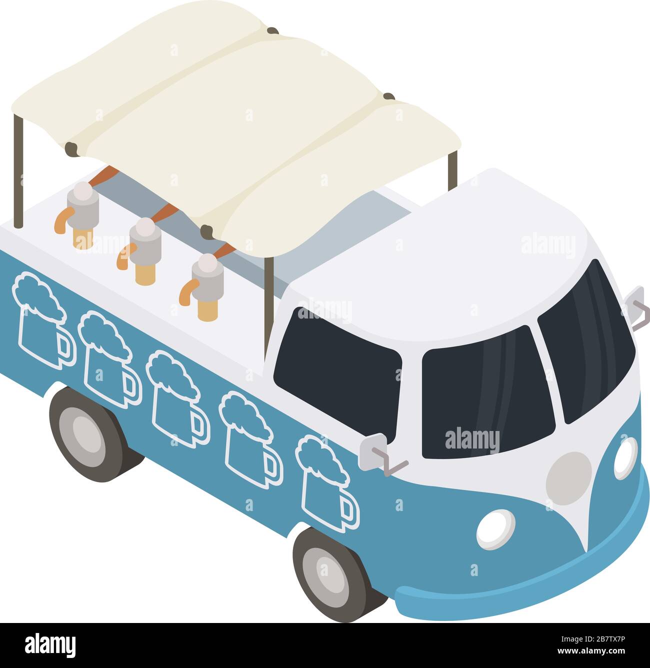 Beer delivery van Stock Vector Images - Alamy