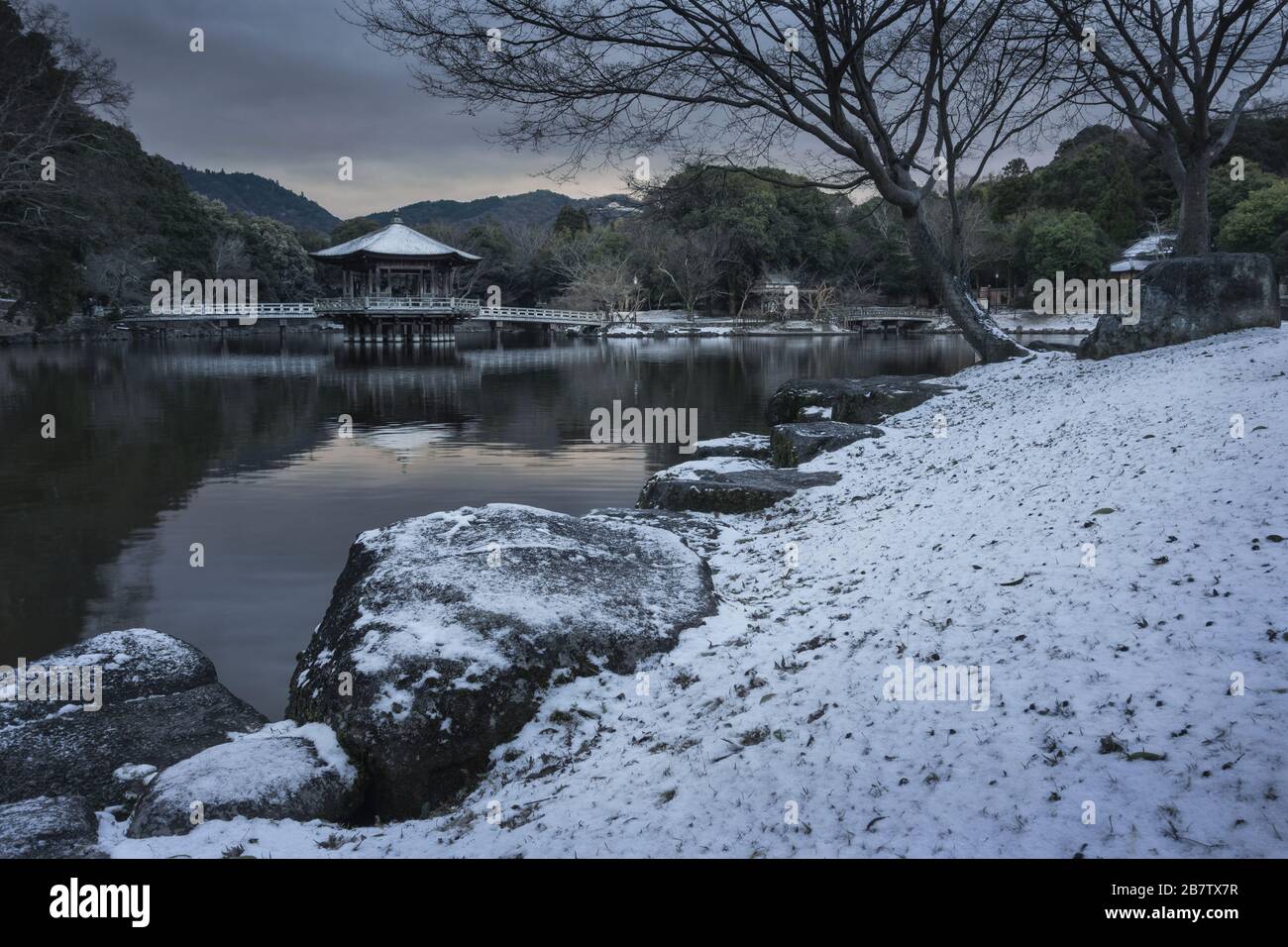 Snowy bridge in japan hi-res stock photography and images - Alamy