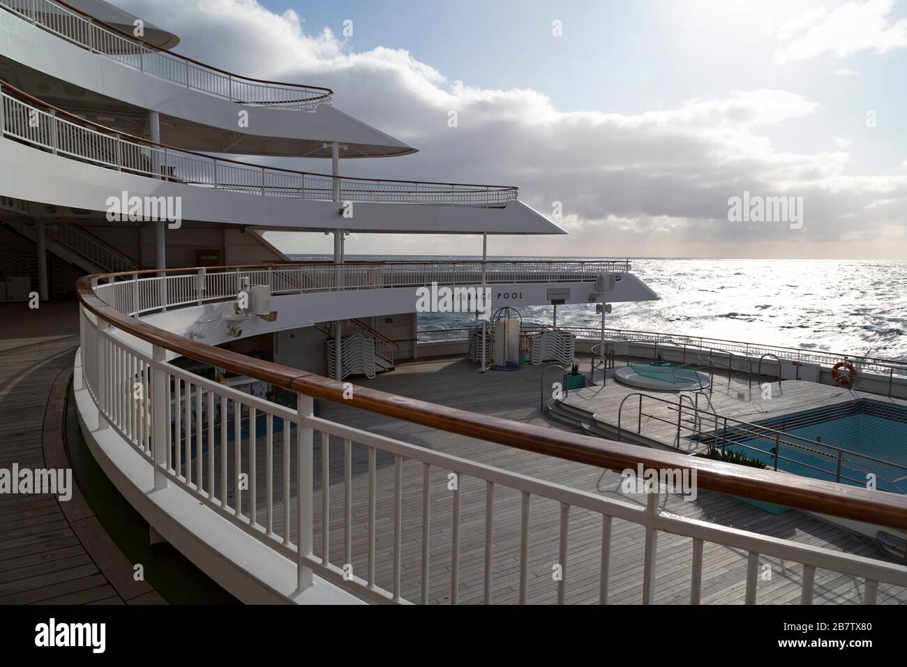 Looking to the North Sea from the Aurora, a P&O Cruises vessel. The ...