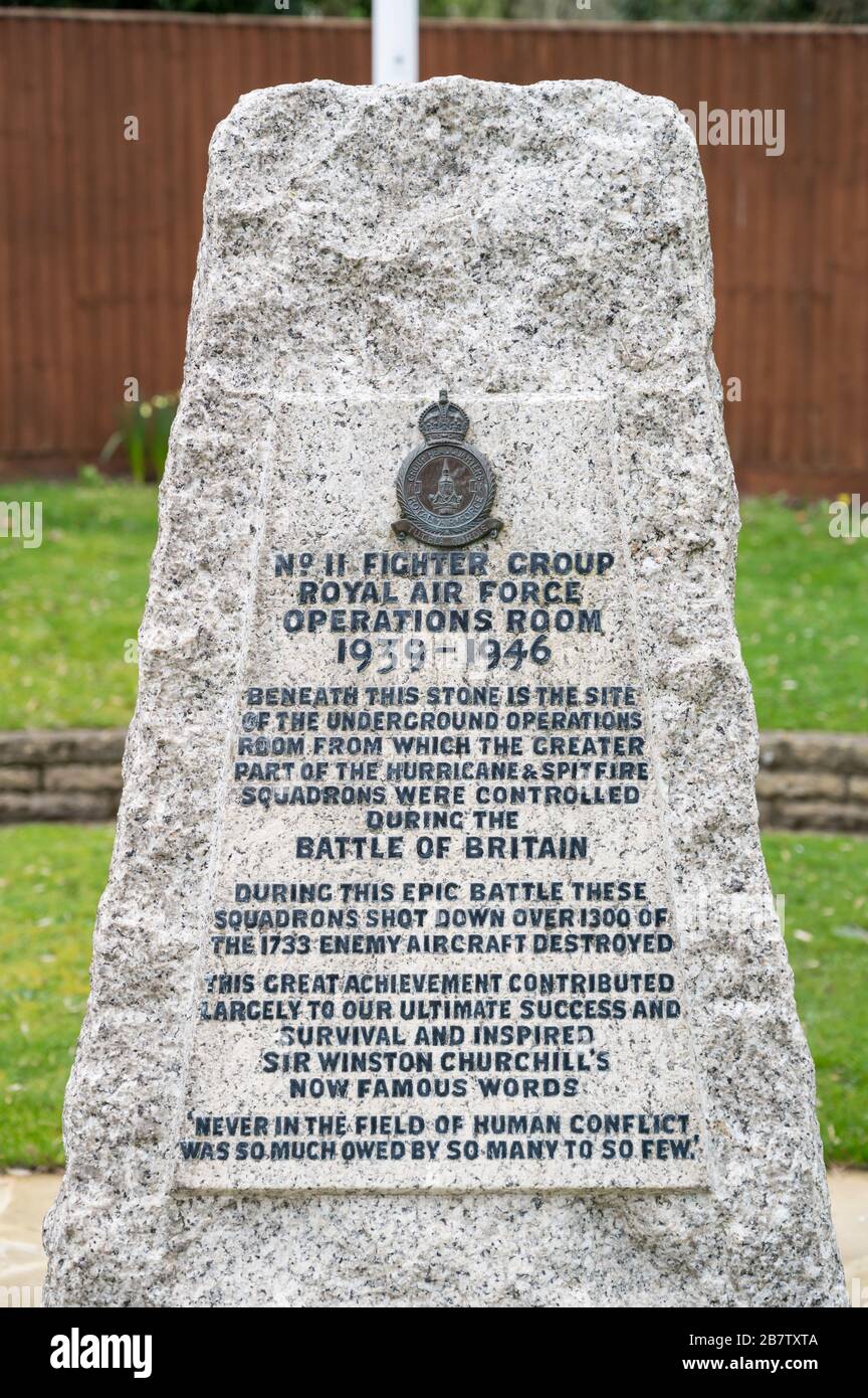 Battle of Britain Bunker, Uxbridge, London Stock Photo - Alamy