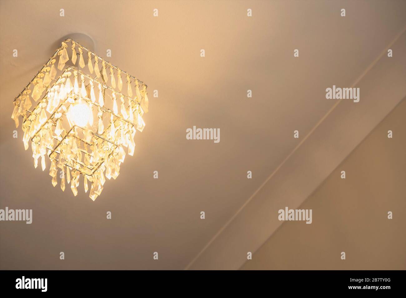 Oil painting of ceiling lights Stock Photo - Alamy