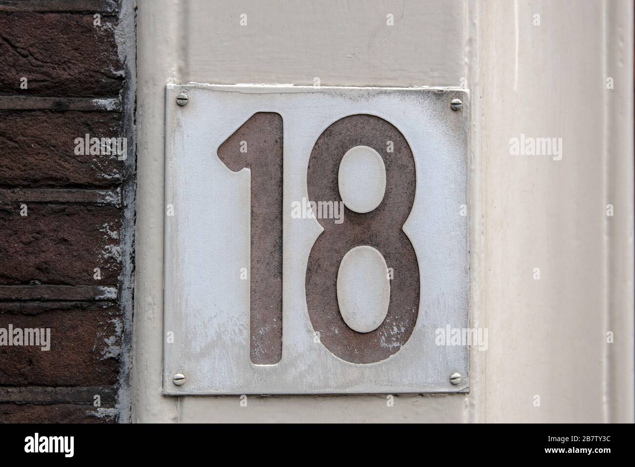 House Number 18 At Amsterdam The Netherlands 2020 Stock Photo - Alamy