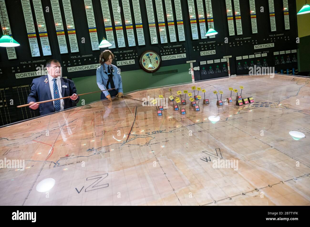 Battle of Britain Bunker, Uxbridge, London Stock Photo - Alamy