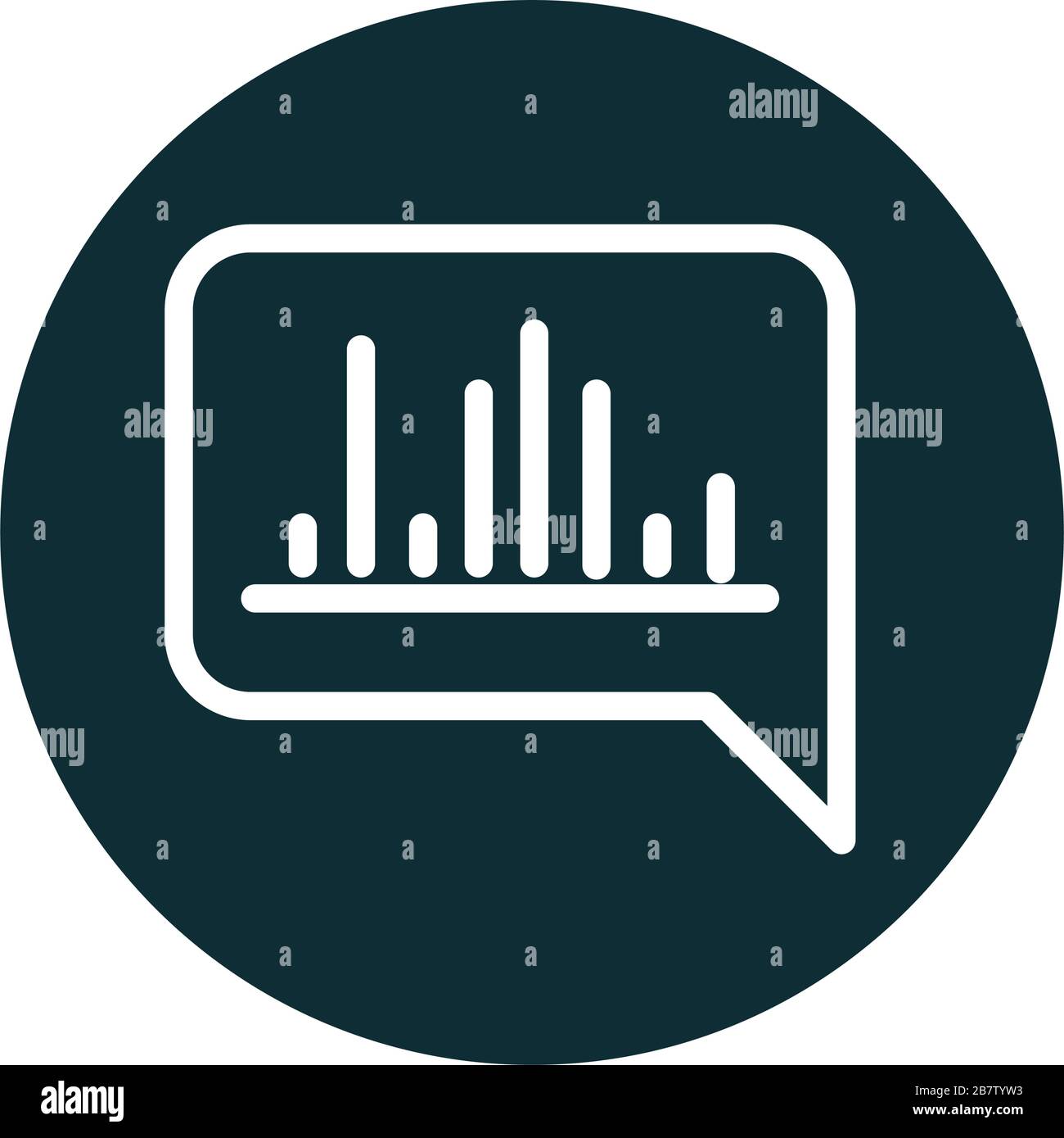 equalizer bubble talk sound block style icon vector illustration Stock Vector Image & Art - Alamy
